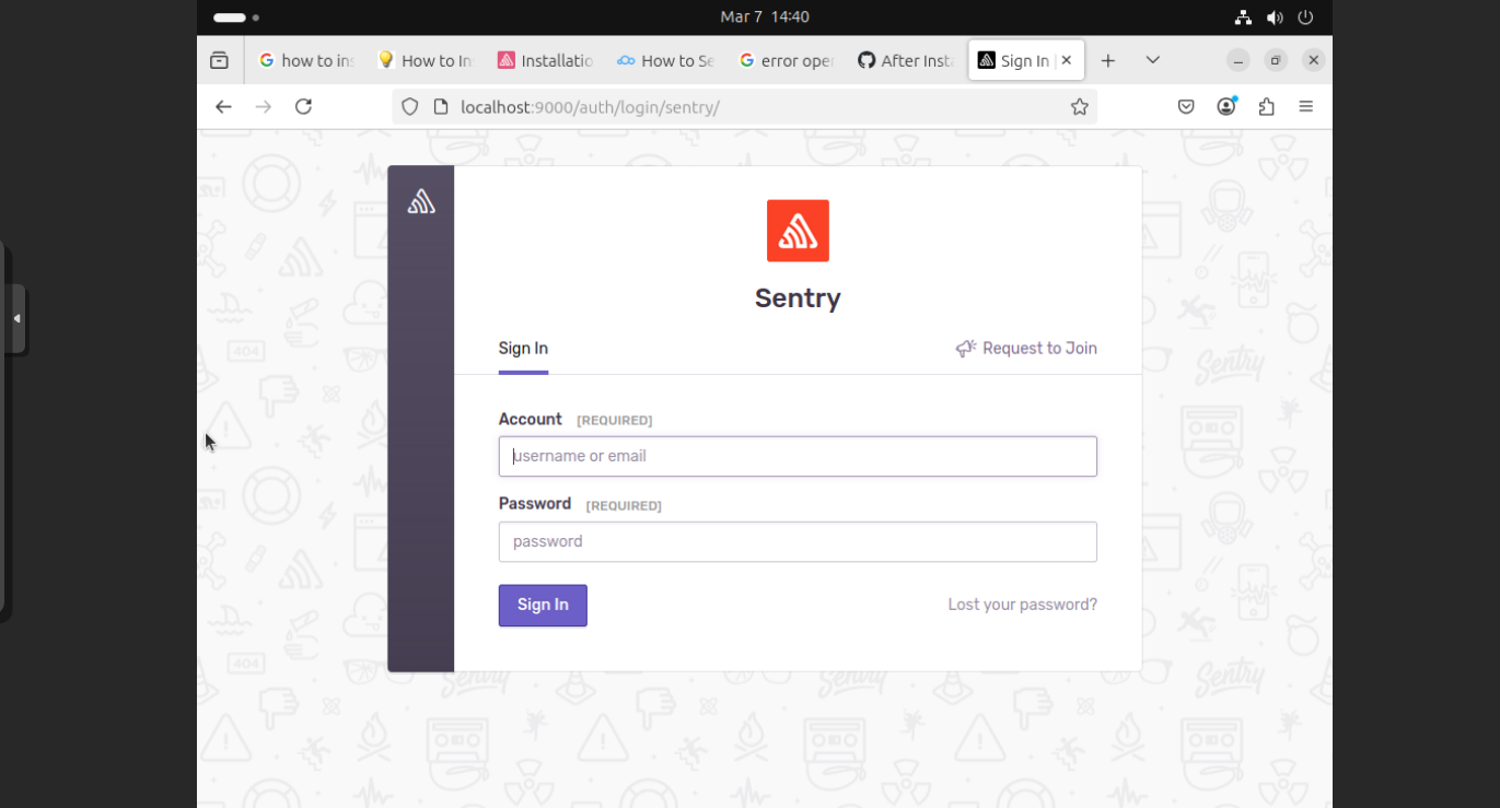 #31 - INSTALL SENTRY berhasil ON DOCKER Desktop DAN LOGIN (BERHASIL) - Support - Gitea: Git with ...
